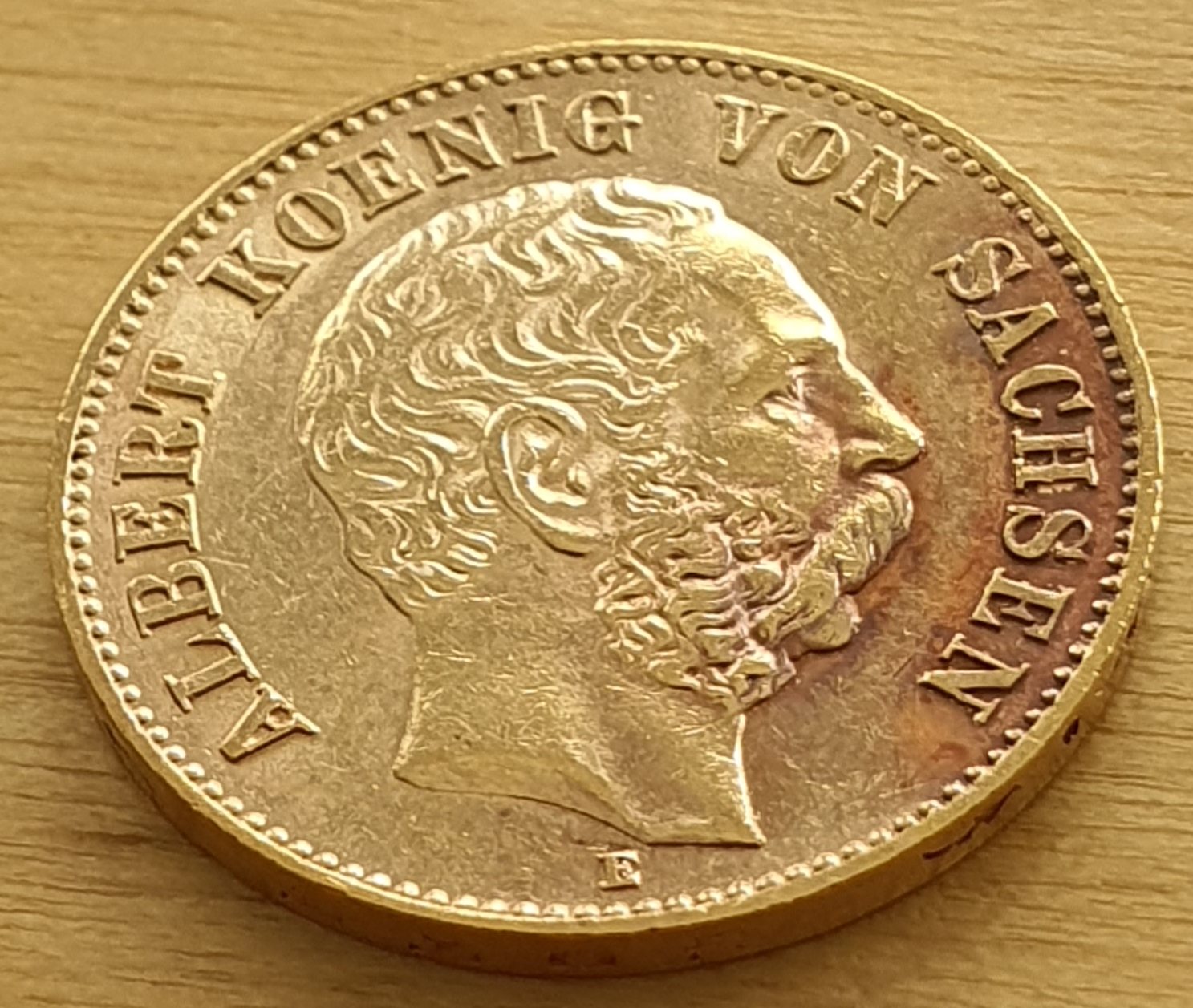 Sachsen, German Empire Kingdom of Saxonia 20 Mark Goldmünze 1894 E ...