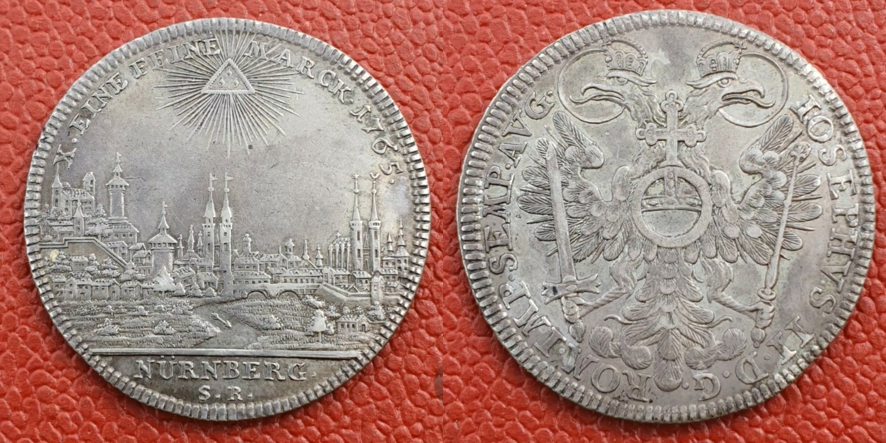 Deutschland Nürnberg Germany Taler 1765 Stadtansicht Nice City View USA ...