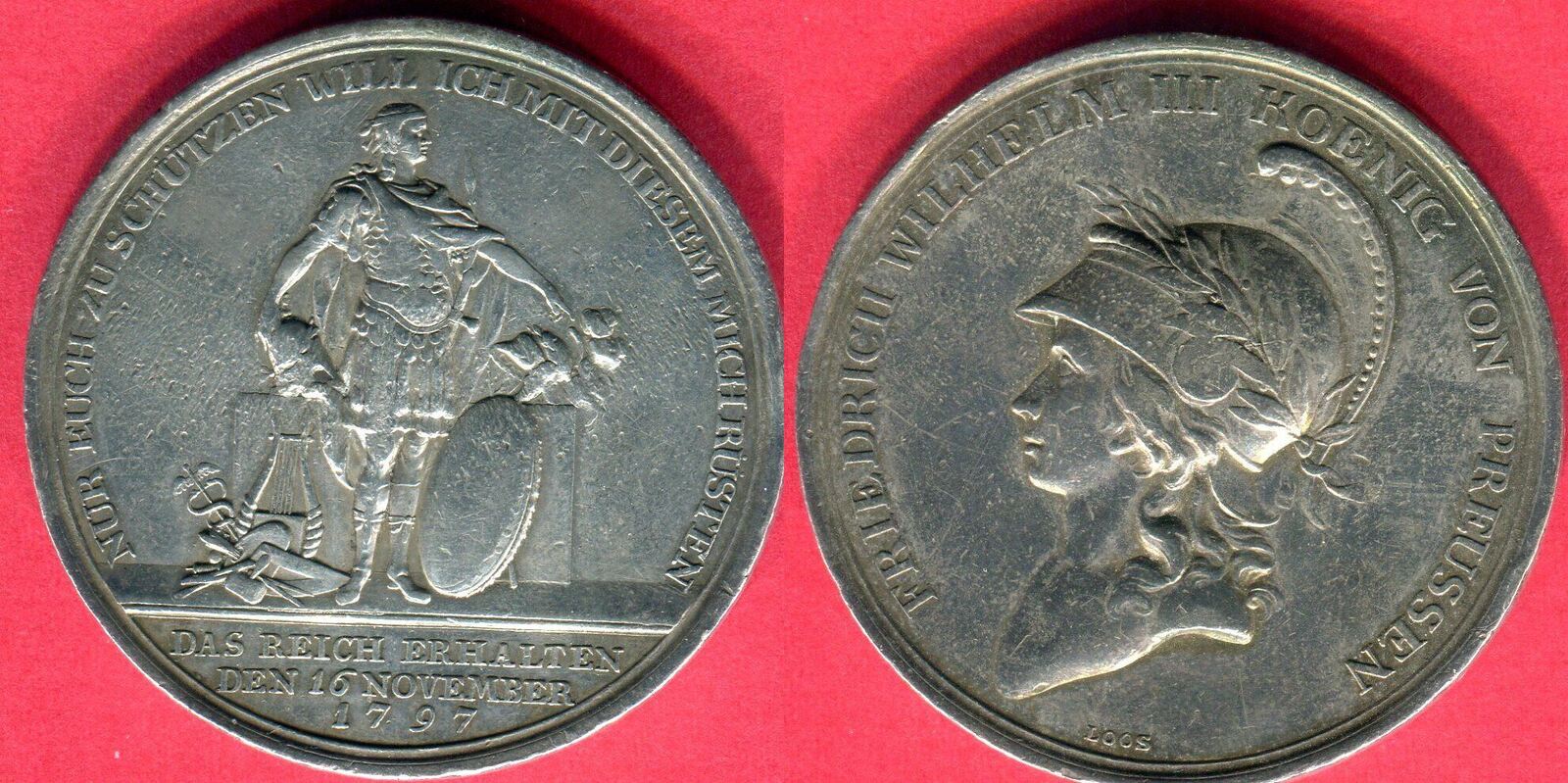 Preussen Medaille 1797 Wilhelm III. Das Reich erhalten ss | MA-Shops