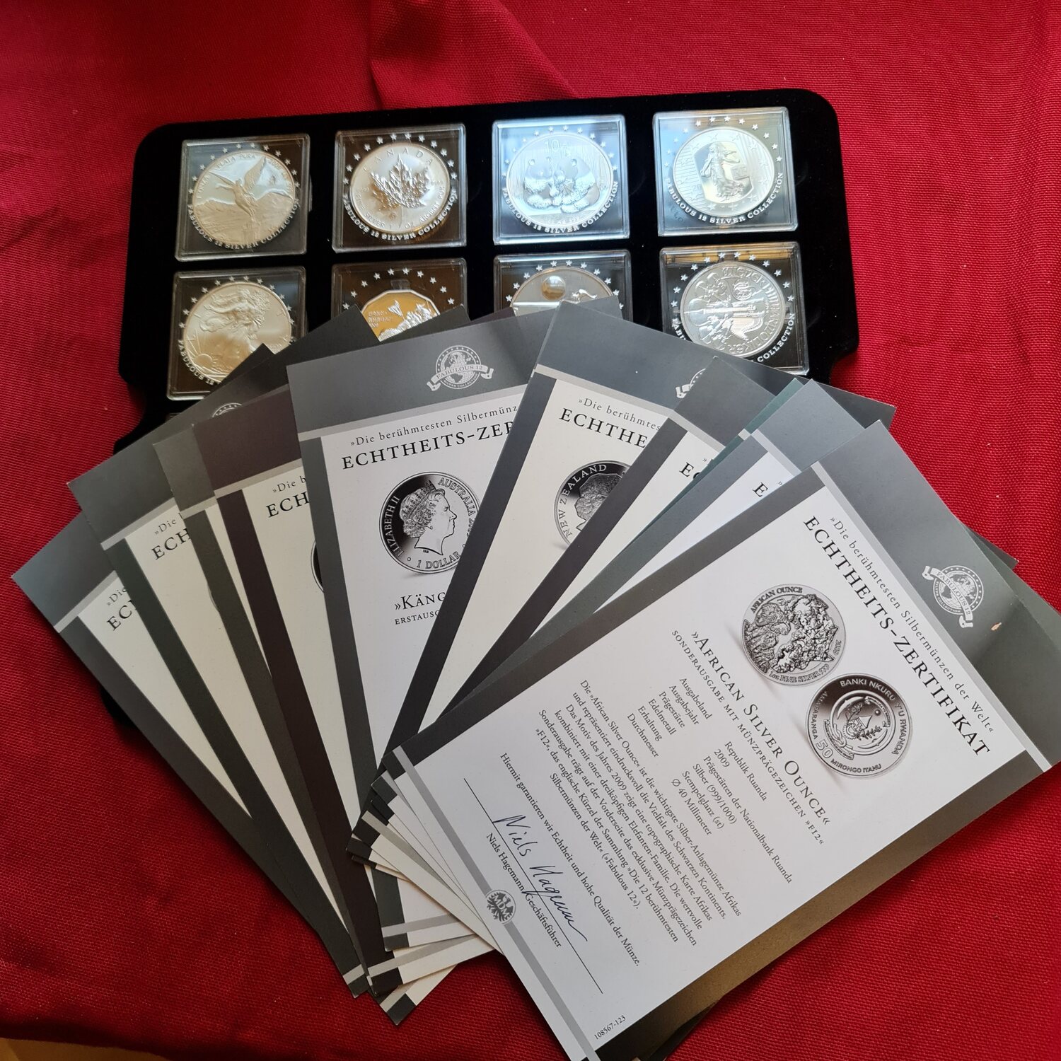 Fabulous 12 Serie 12 Silbermünzen Satz Fabulous 12 Set 2009 BU/proof ...
