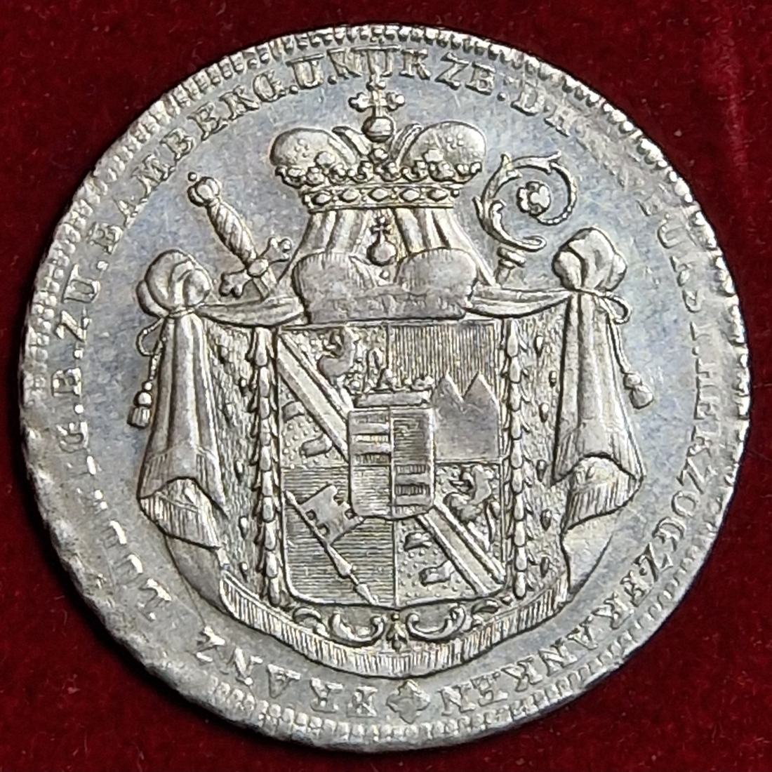 GERMANY Bamberg TALER Kontributionstaler 1795 Franz Ludwig von Erthal ...