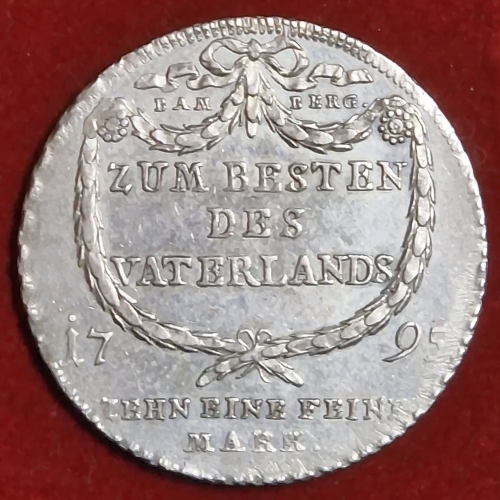 GERMANY Bamberg TALER Kontributionstaler 1795 Franz Ludwig von Erthal ...