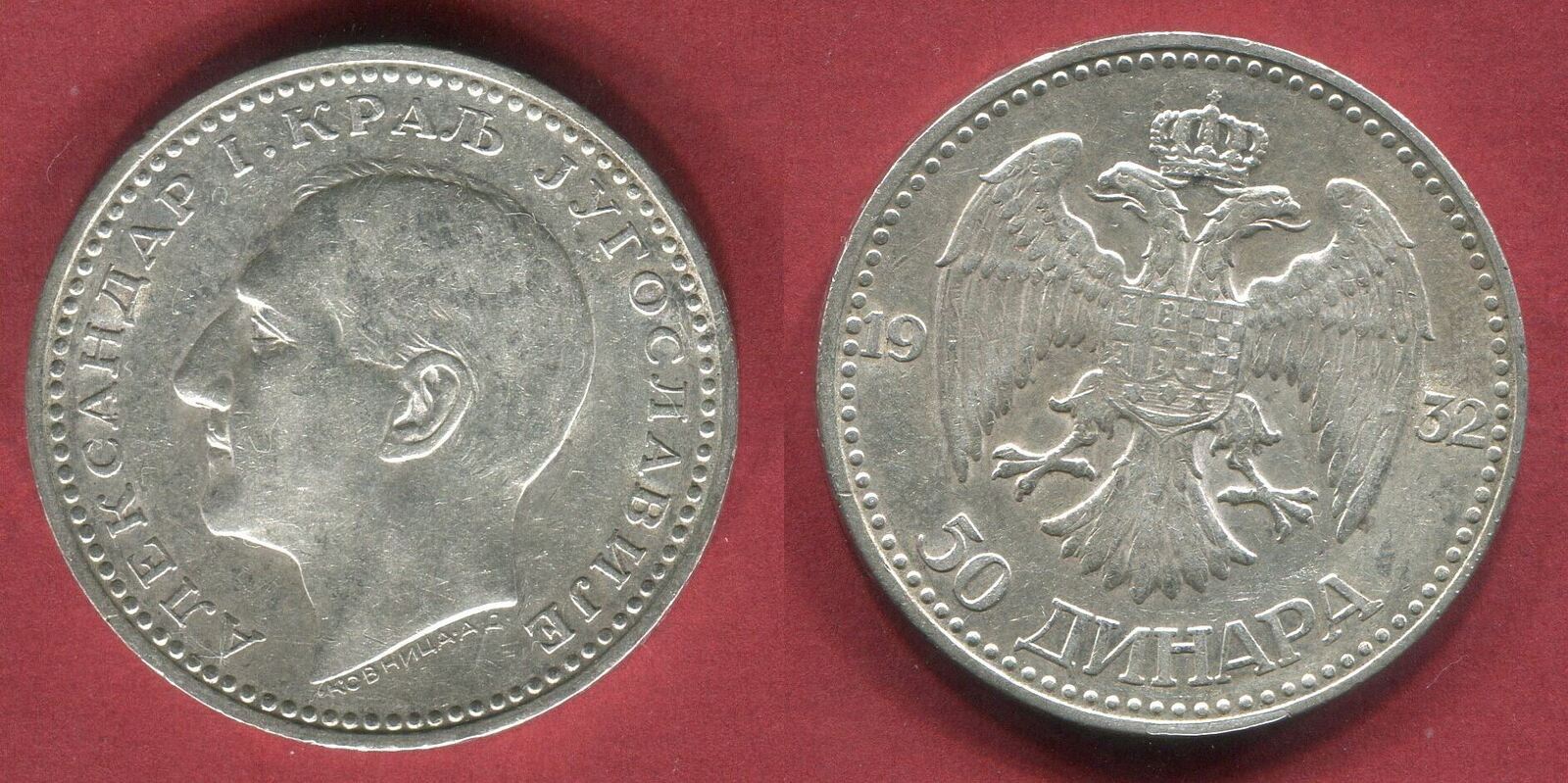 Jugoslawien, Yugoslawia 50 Dinar 1932 Alexander I., 1921-1934 USA xf | MA-Shops