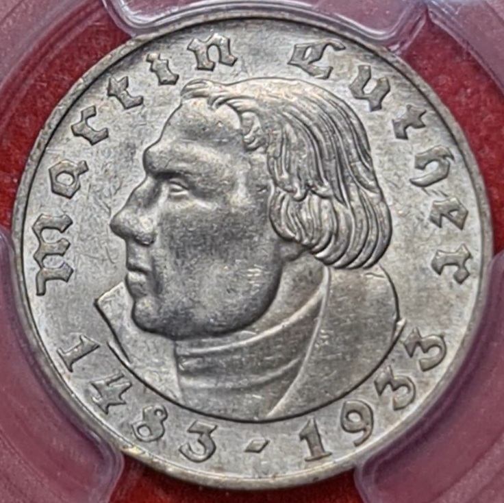 Germany, Third Reich Deutschland 1933 - 1945 2 Mark 1933-A Martin ...