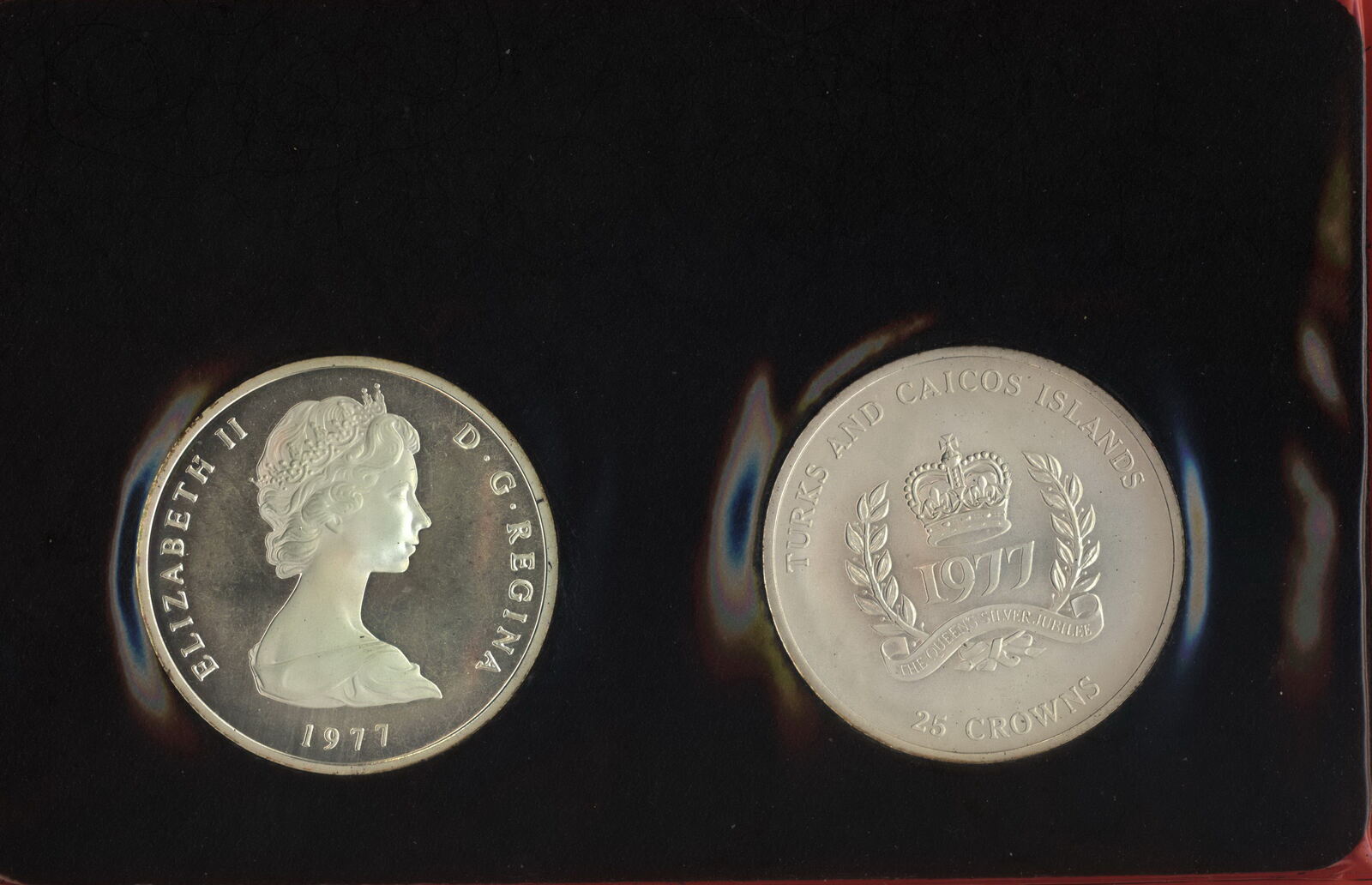 TURKS & CAICOS ISLANDS 50 Crowns 1977 25 jähriges Regierungsjubiläum ...