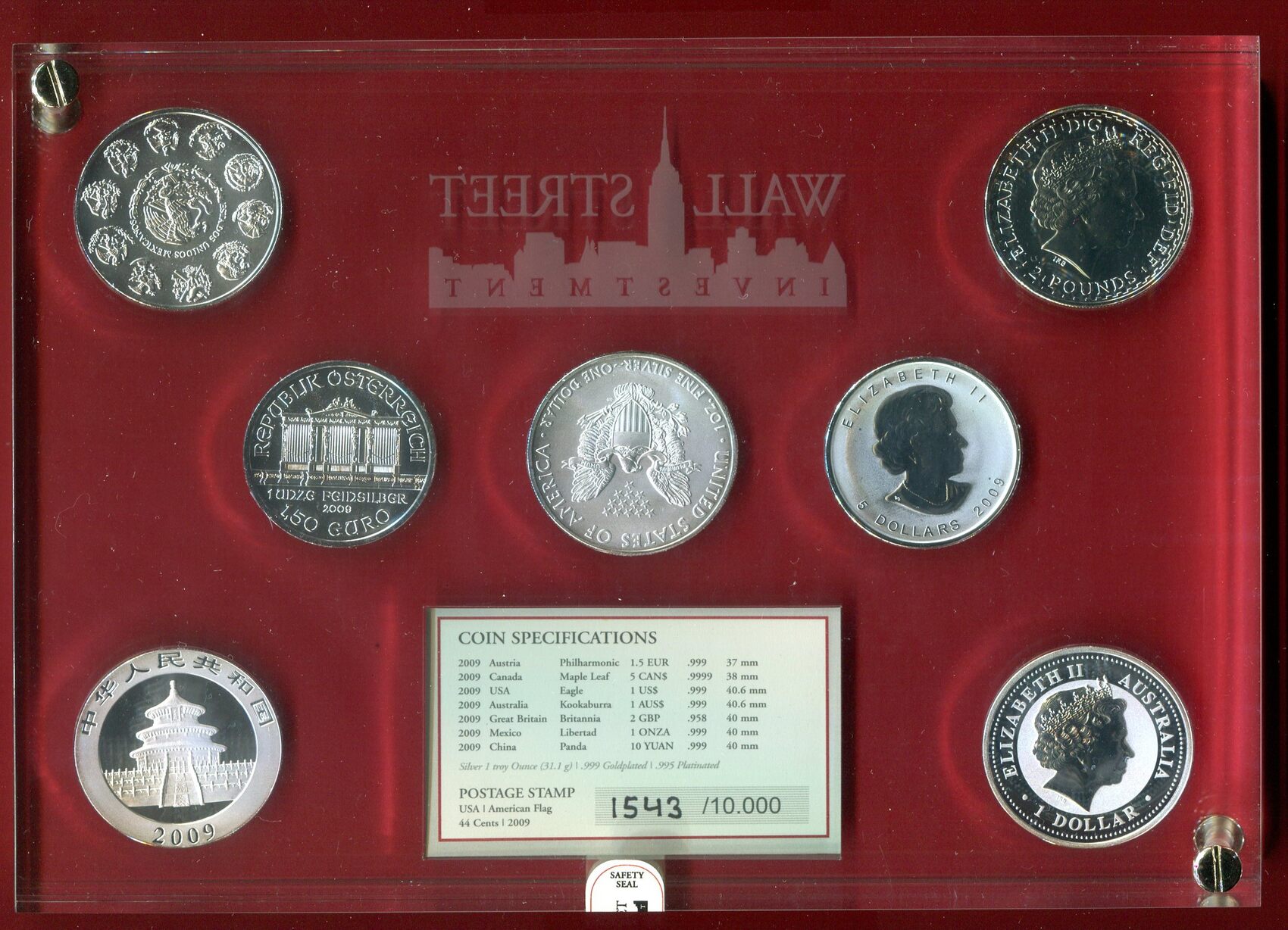 USA, Kanada, China, Australien, Österreich etc 7 x 1 Unze Silber ...