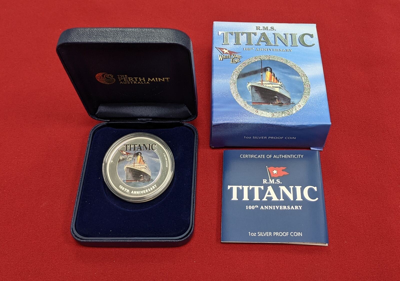 Tuvalu 1 Dollar Silbermünze 2012 R.M.S. Titanic - Perth Mint Silver ...