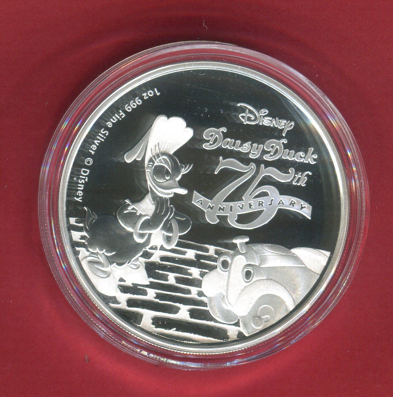 Niue Islands 2 Dollar Silbermünze 2015 Disney - Daisy Duck - 75th ...