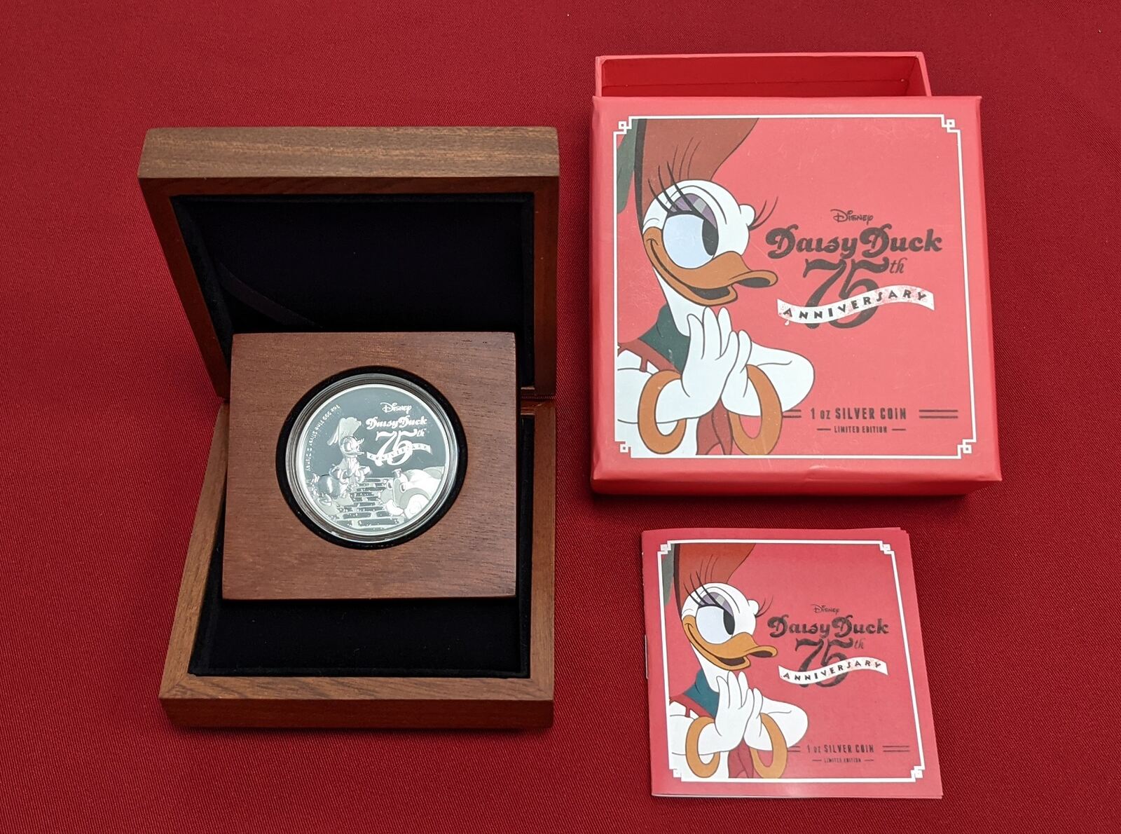 Niue Islands 2 Dollar Silbermünze 2015 Disney - Daisy Duck - 75th ...