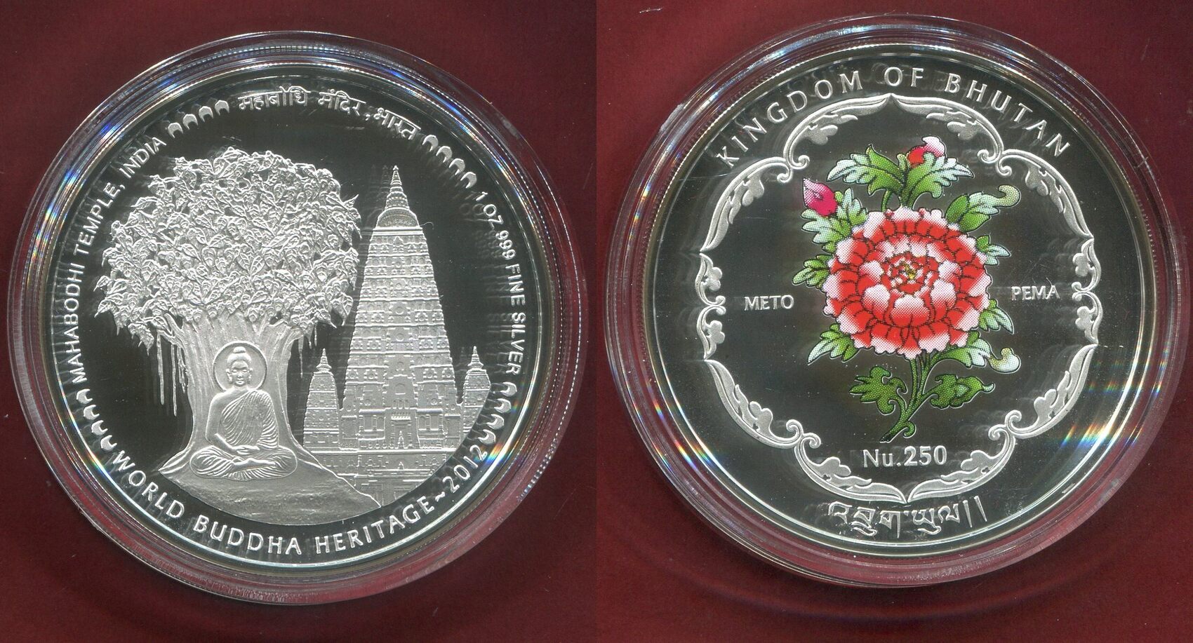 Kingdom of Bhutan 250 Ngultrum 2012 World Buddha Heritage Bodhi Tree ...