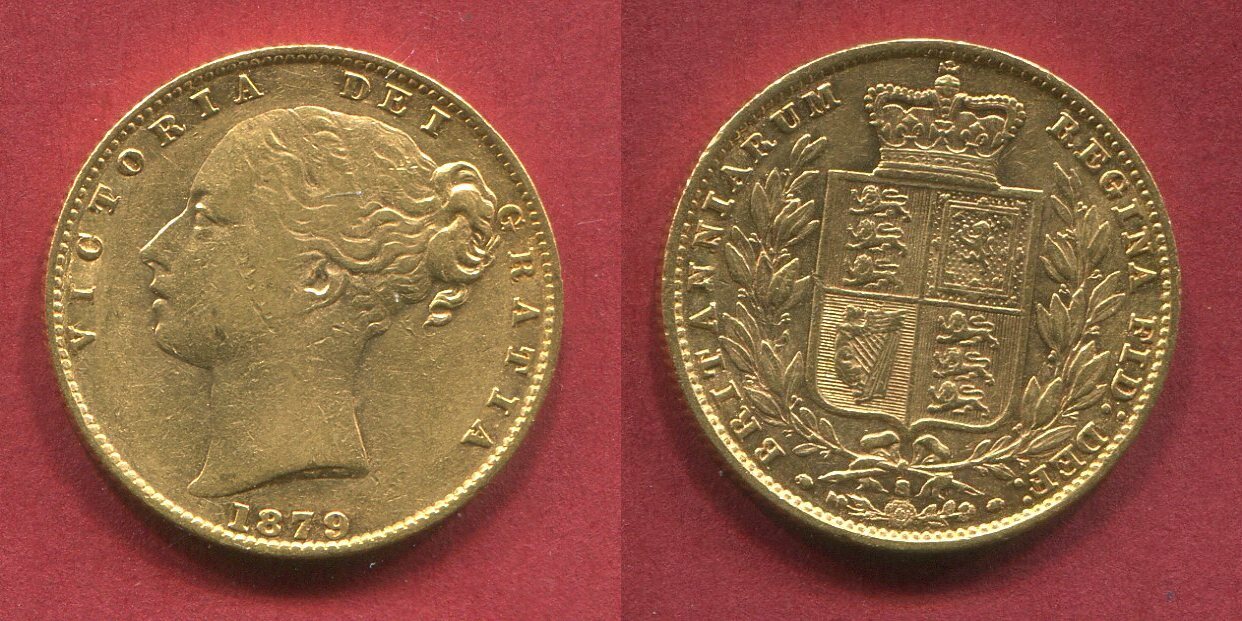 Australien Australia Sovereign 1879 S Queen Victoria Shield Type Sydney ...