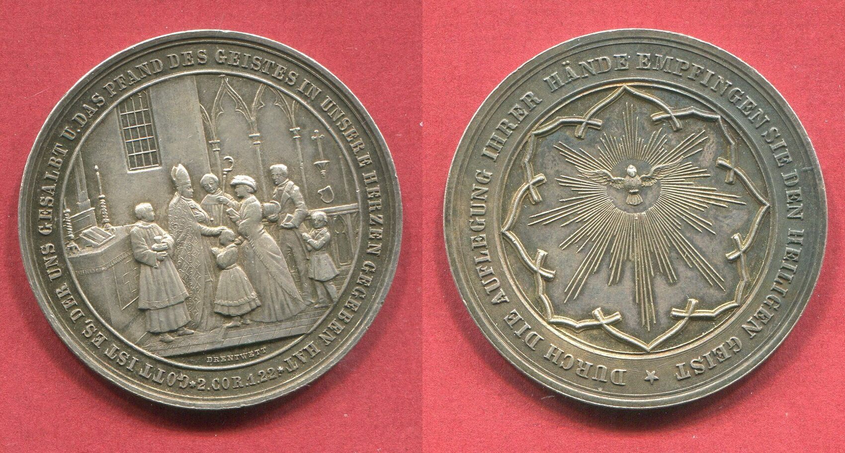 Germany Deutschland Werkstatt Drentwett Silbermedaille ND Ca. 1850 ...