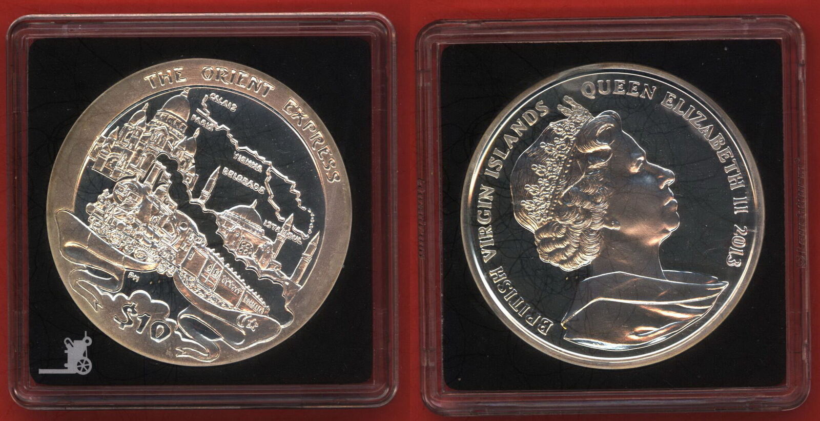 Canada, Kanada 10 Dollar Silbermünze 2013 Der Orient- Express Proof ...