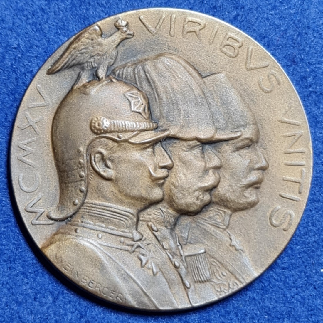 Deutschland Germany Kaiserreich Preußen Bronzemedaille Guß 1915 ...