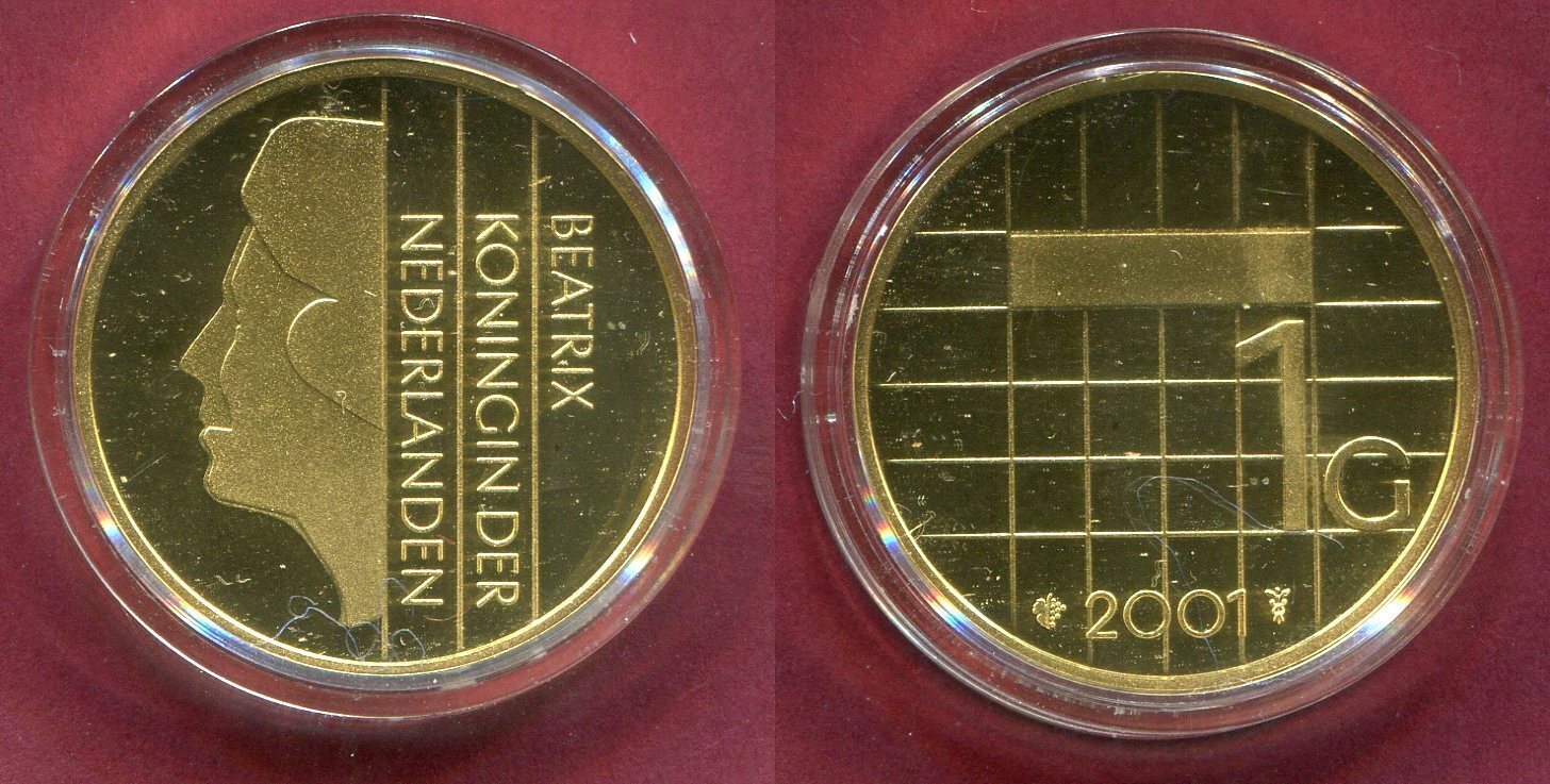 Niederlande, Holland, Netherlands Der letzte Gulden in Gold Niederlande ...