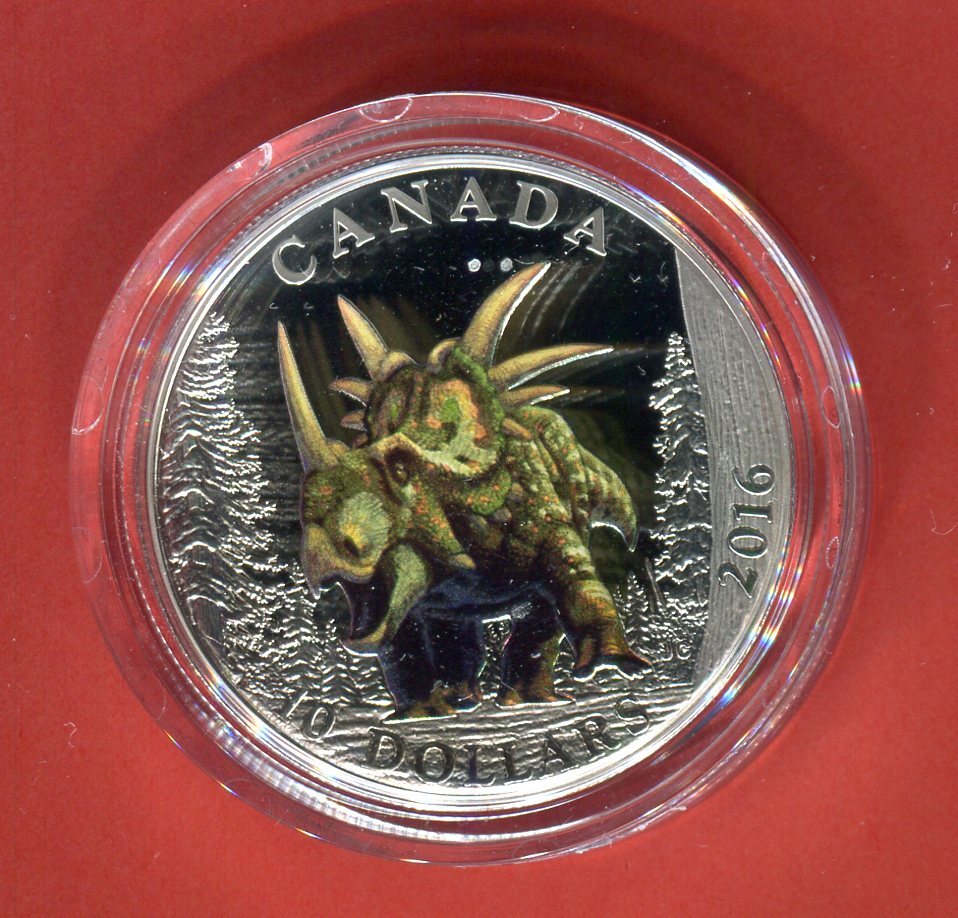 Kanada 10 Dollar Silbermünze - 1/2 oz 2016 The Spiked Lizard aus der ...