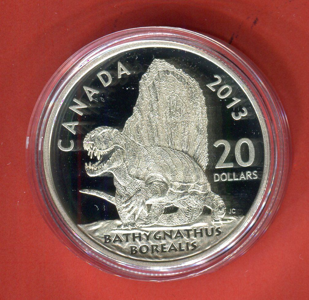 Kanada 20 Dollar Silbermünze - 1 oz 2013 Bathygnathus Borealis aus der ...