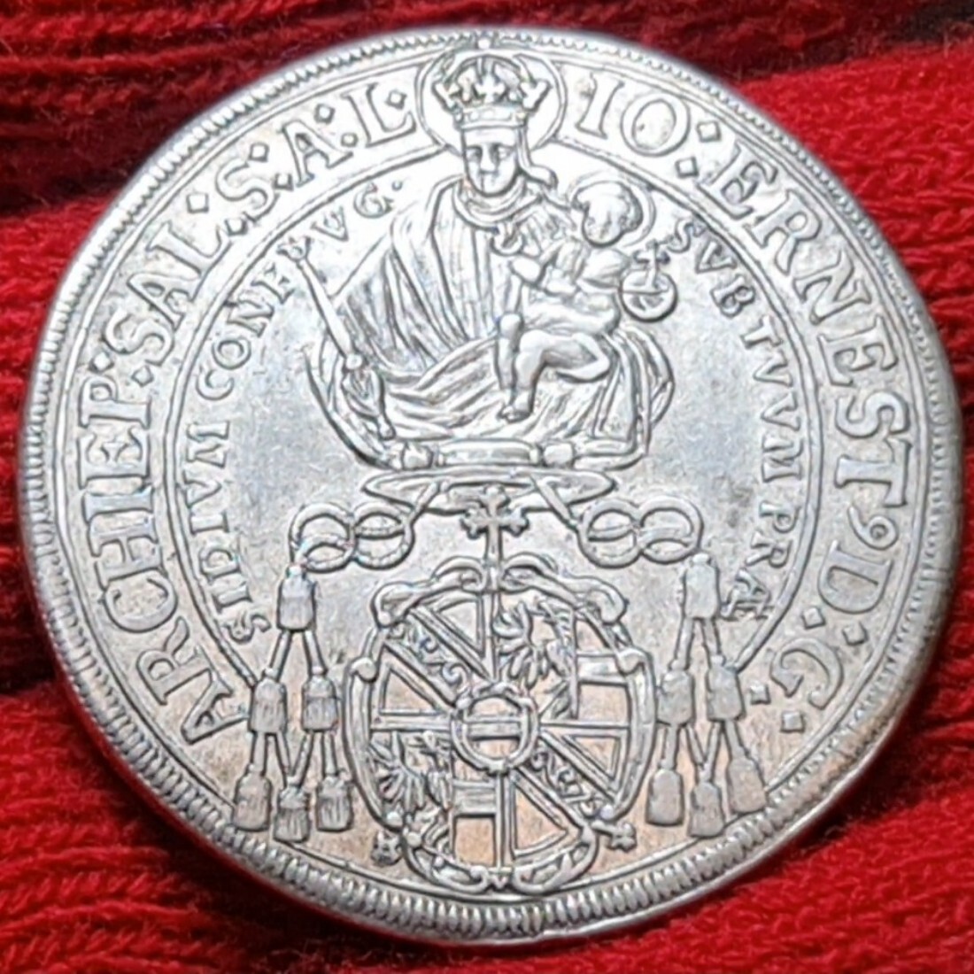 Salzburg Österreich RDR Haus Habsburg Taler 1695 Johann Ernst von Thun ...