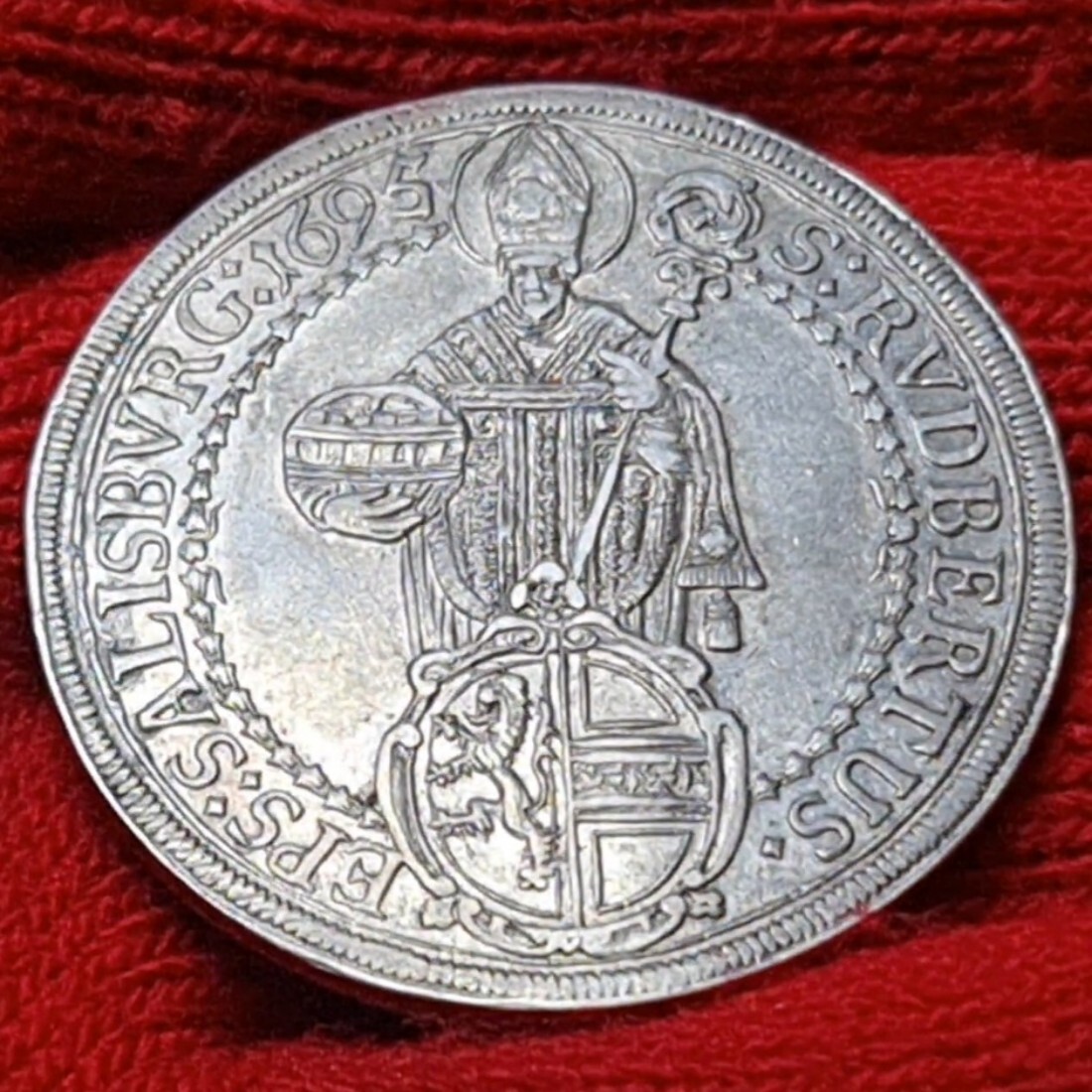 Salzburg Österreich RDR Haus Habsburg Taler 1695 Johann Ernst von Thun ...