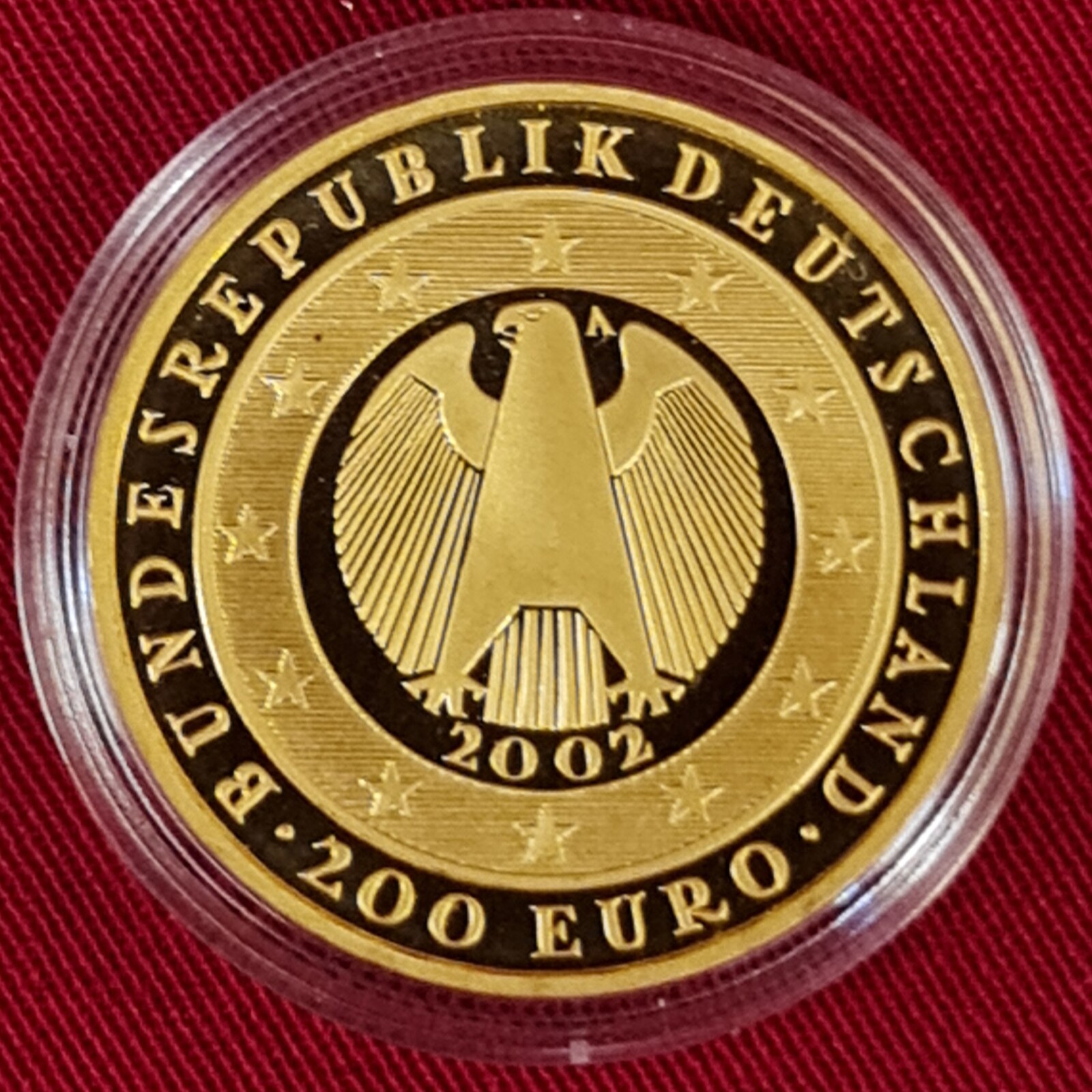 Deutschland BRD Germany 200 Euro Gold 2002 A Währungsunion - Euro ...