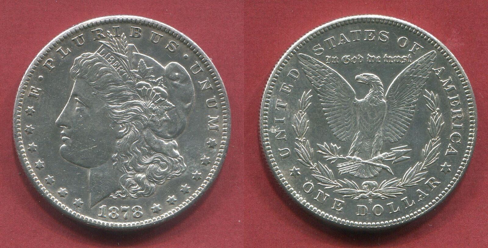 The United States of America USA Morgan Dollar 1878 S Erstes Prägejahr ...