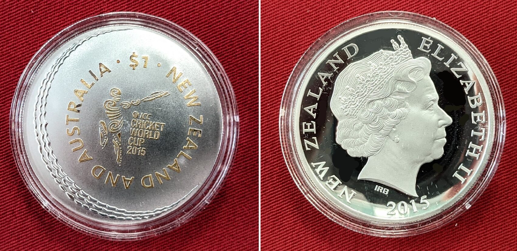 1 Dollar Silbermünze 2015 ICC Cricket World Cup - Australia & New ...