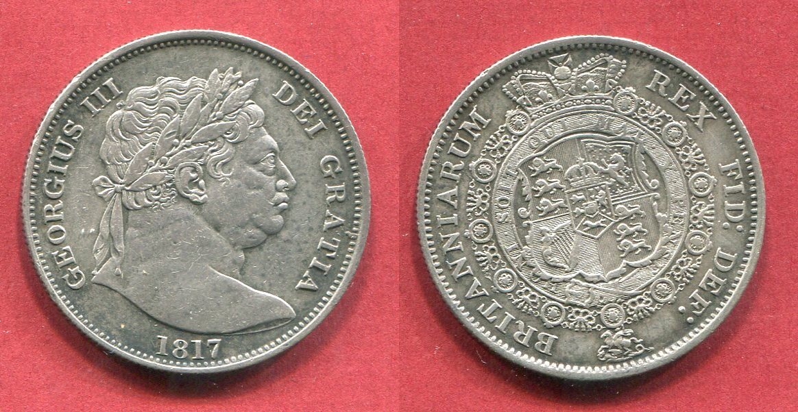 England Großbritannien United Kingdom Half Crown Halfcrown 1/2 Crown ...