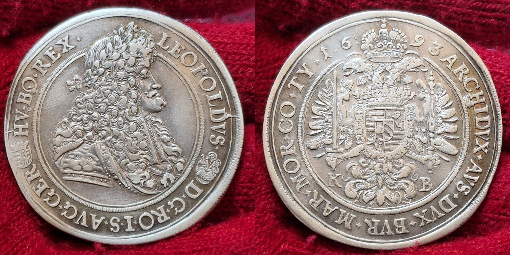 Österreich Austria Bohemia Taler 1693 KB Kremnitz Leopold I. 1657 ...