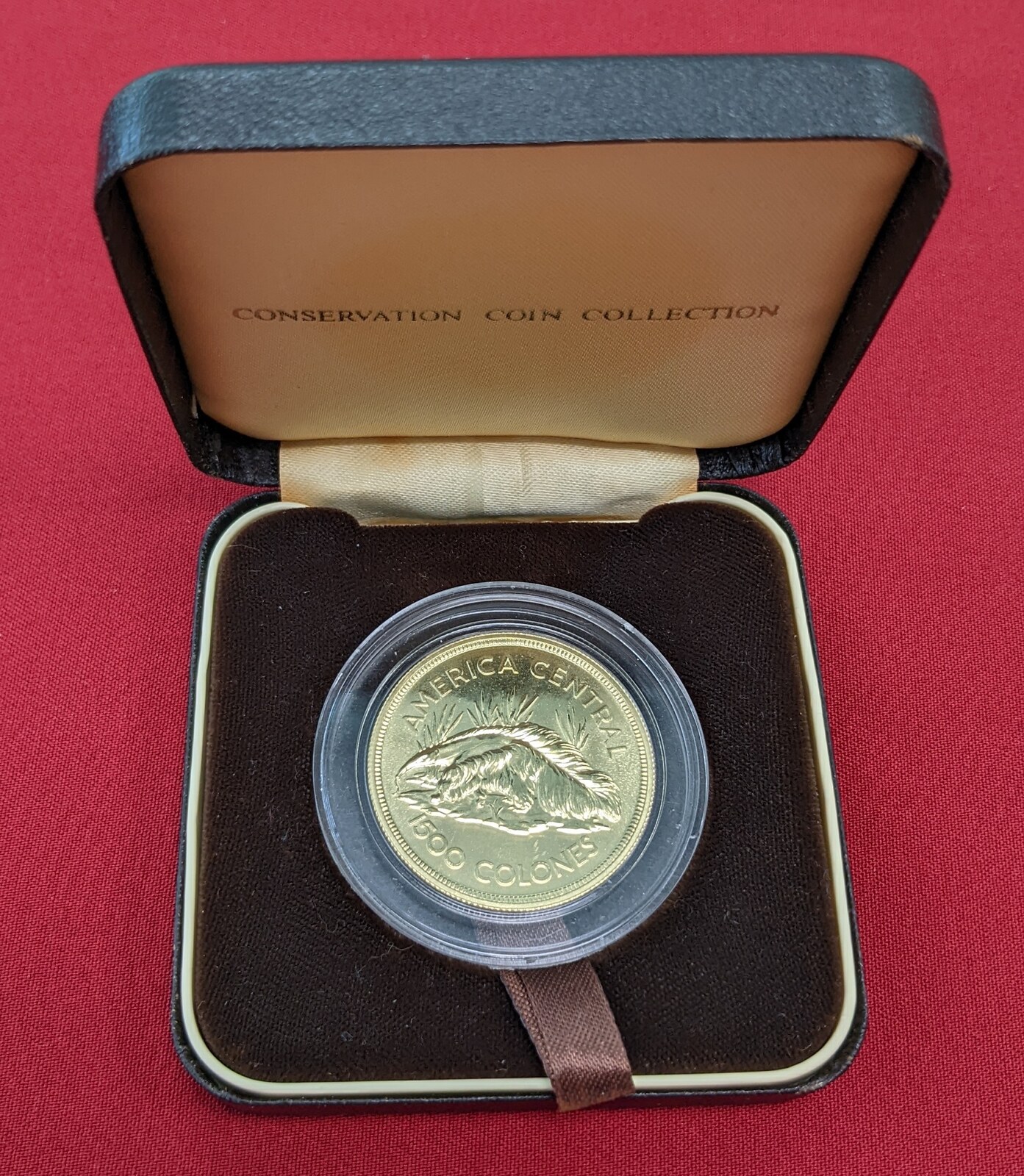 Costa Rica 1500 Colones Goldmünze 1974 Ameisenbär - aus der Serie 15 ...