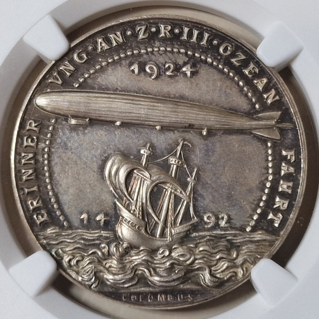 Germany Deutschland Karl Götz Medaille SILVER Silbermedaille 1924 ...