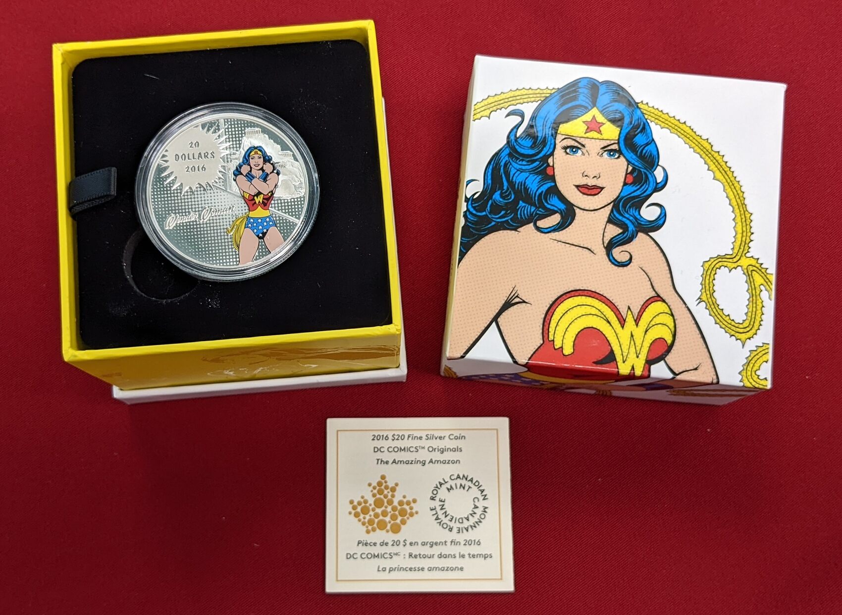 Kanada 20 Dollar Silbermünze - 1 Unze 2016 Wonder Woman - DC Comics ...