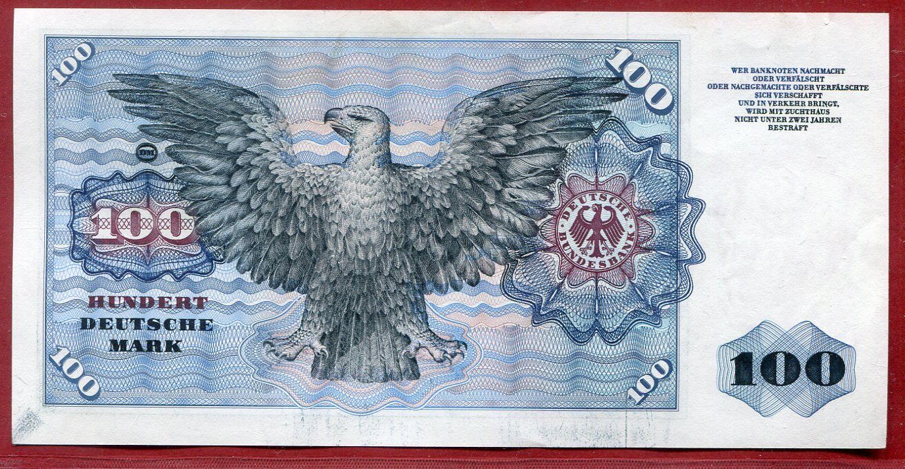 BRD, Deutsche Bundesbank 100 DM Deutsche Mark Banknote 1960 Kosmograph ...