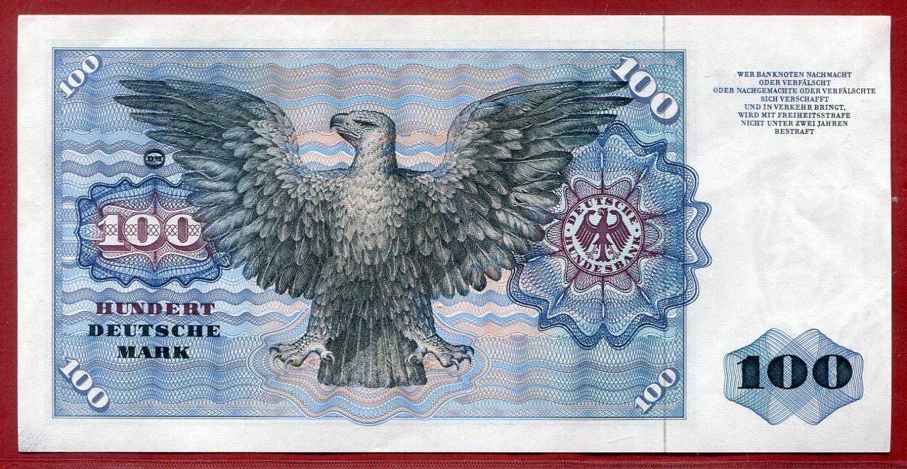 BRD, Deutsche Bundesbank 100 DM Deutsche Mark Banknote 1980 Kosmograph ...
