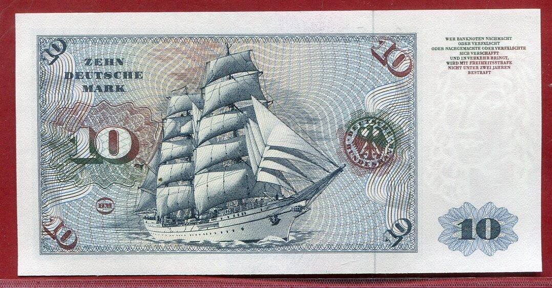 Western Germany FRG Bundesrepublik Deutschland 10 DM Banknote 1977 ...