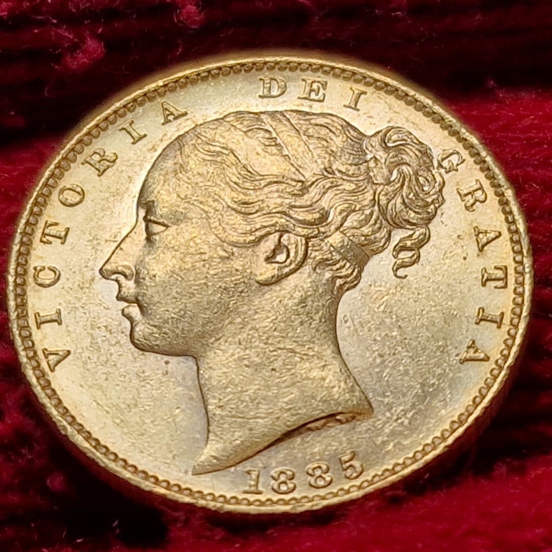 Australien Australia Sovereign 1885 M Queen Victoria 1858 - 1901 Shield ...