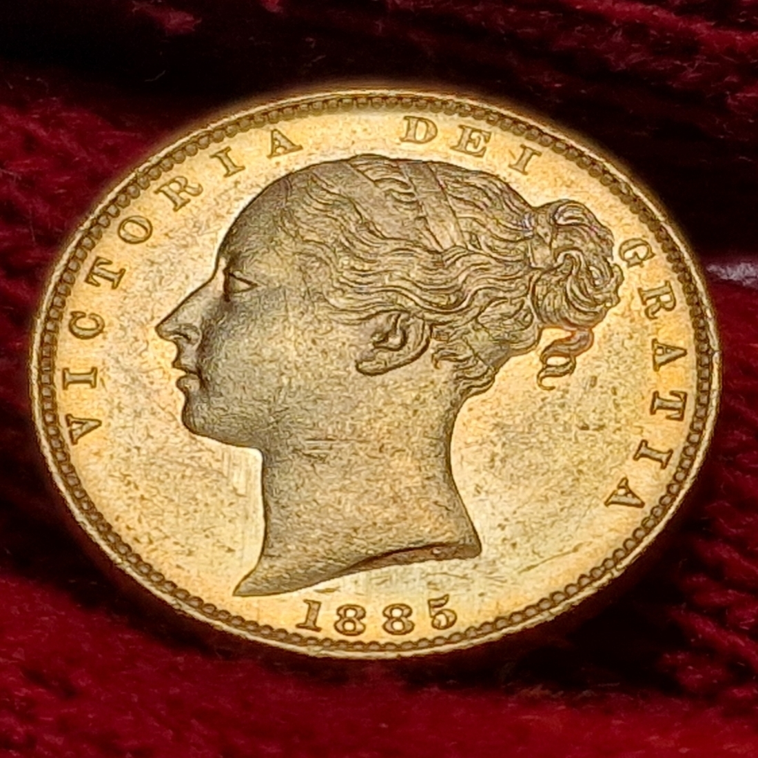 Australien Australia Sovereign 1885 M Queen Victoria 1858 - 1901 Shield ...