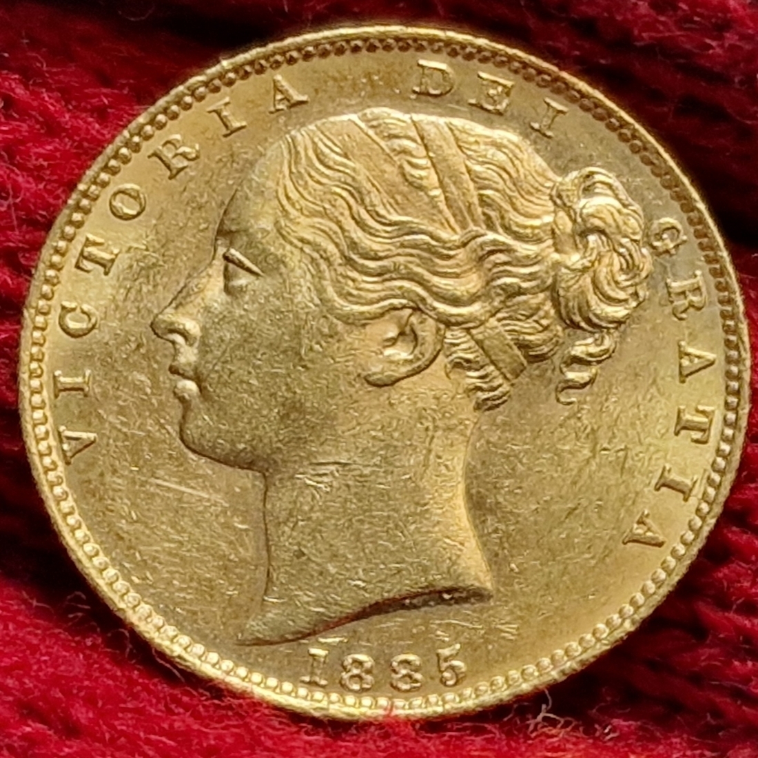 Australien Australia Sovereign 1885 M Queen Victoria 1858 - 1901 Shield ...