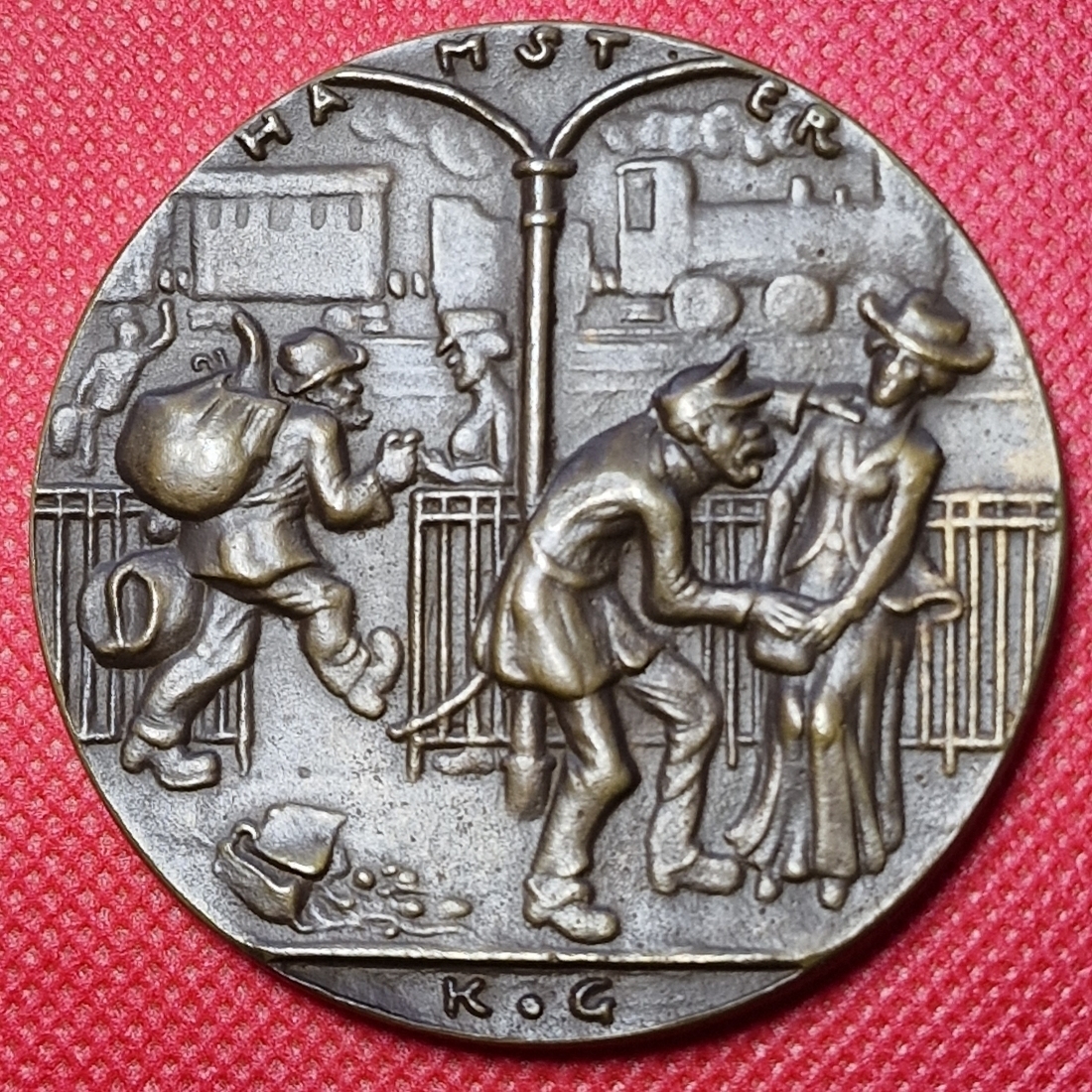 Germany Deutschland Karl Goetz Medaille Satirische Bronzemedaille 1919 ...
