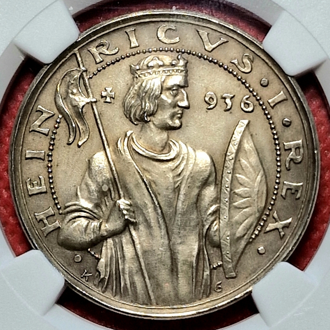 Deutschland Karl GOETZ 1933 - 1945 Silver Medal Silbermedaille 1936 ...