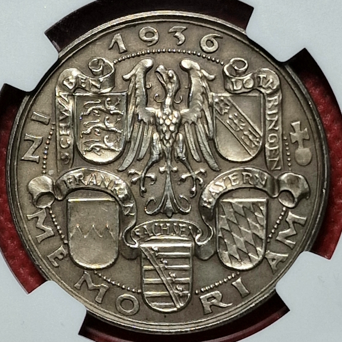 Deutschland Karl GOETZ 1933 - 1945 Silver Medal Silbermedaille 1936 ...