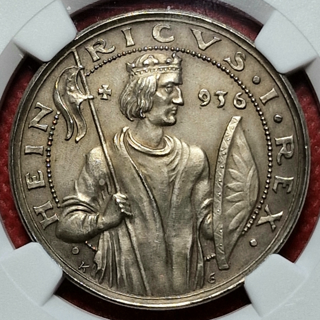 Deutschland Karl GOETZ 1933 - 1945 Silver Medal Silbermedaille 1936 ...