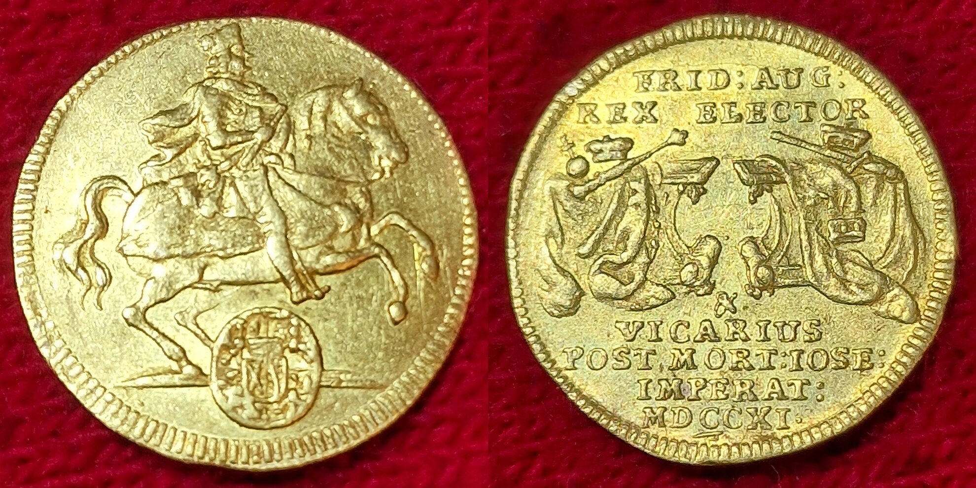 Deutschland Germany Sachsen Kurfürstentum Dukat 1711 Friedrich August I ...