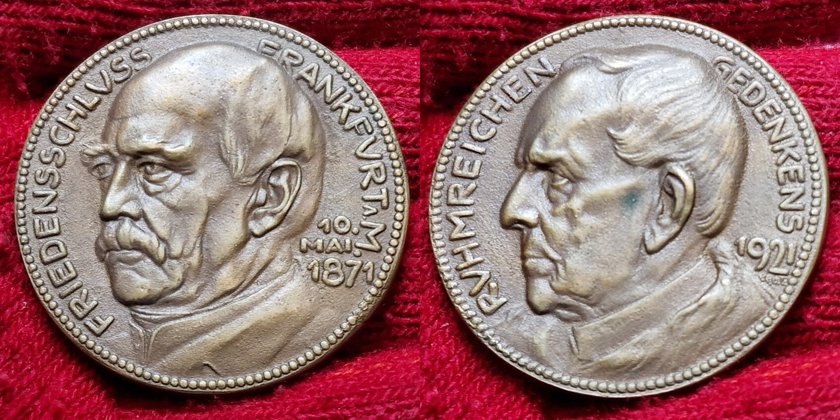 Germany Deutschland Karl Götz Medaille Bronzegussmedaille Bronze Cast ...