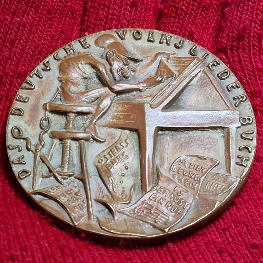 Weimarer Republik Karl Goetz Medaille Bronze Gußmedaille 1921 Auf die ...