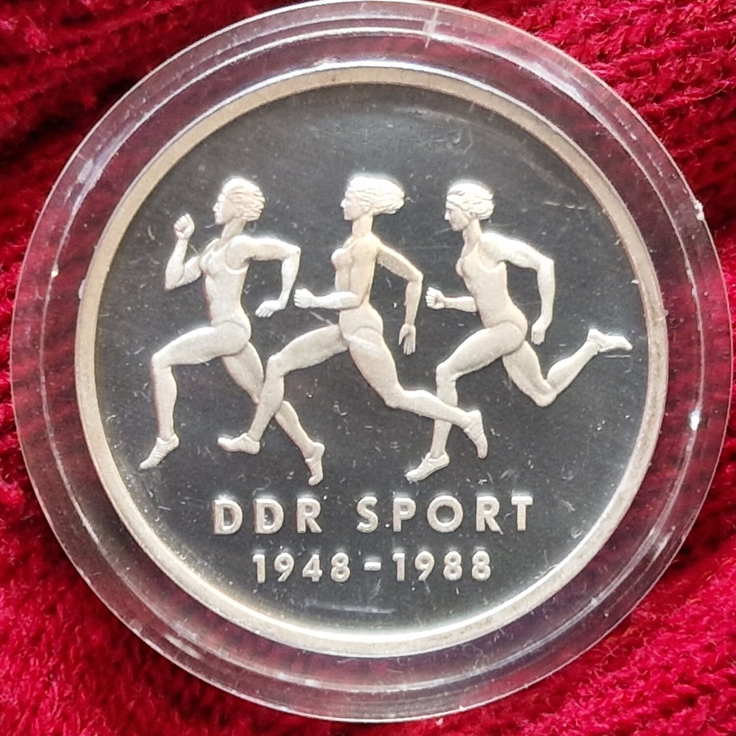 Eastern Germany DDR GDR 10 Mark Silber Probe 1988 P DDR Sport Bund 1948 ...