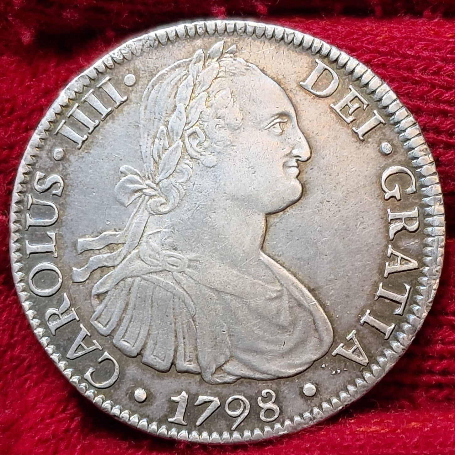 Mexico 8 Reales 1798 Karl IV. Carolus IIII.MO FM USA EF Toned | MA-Shops