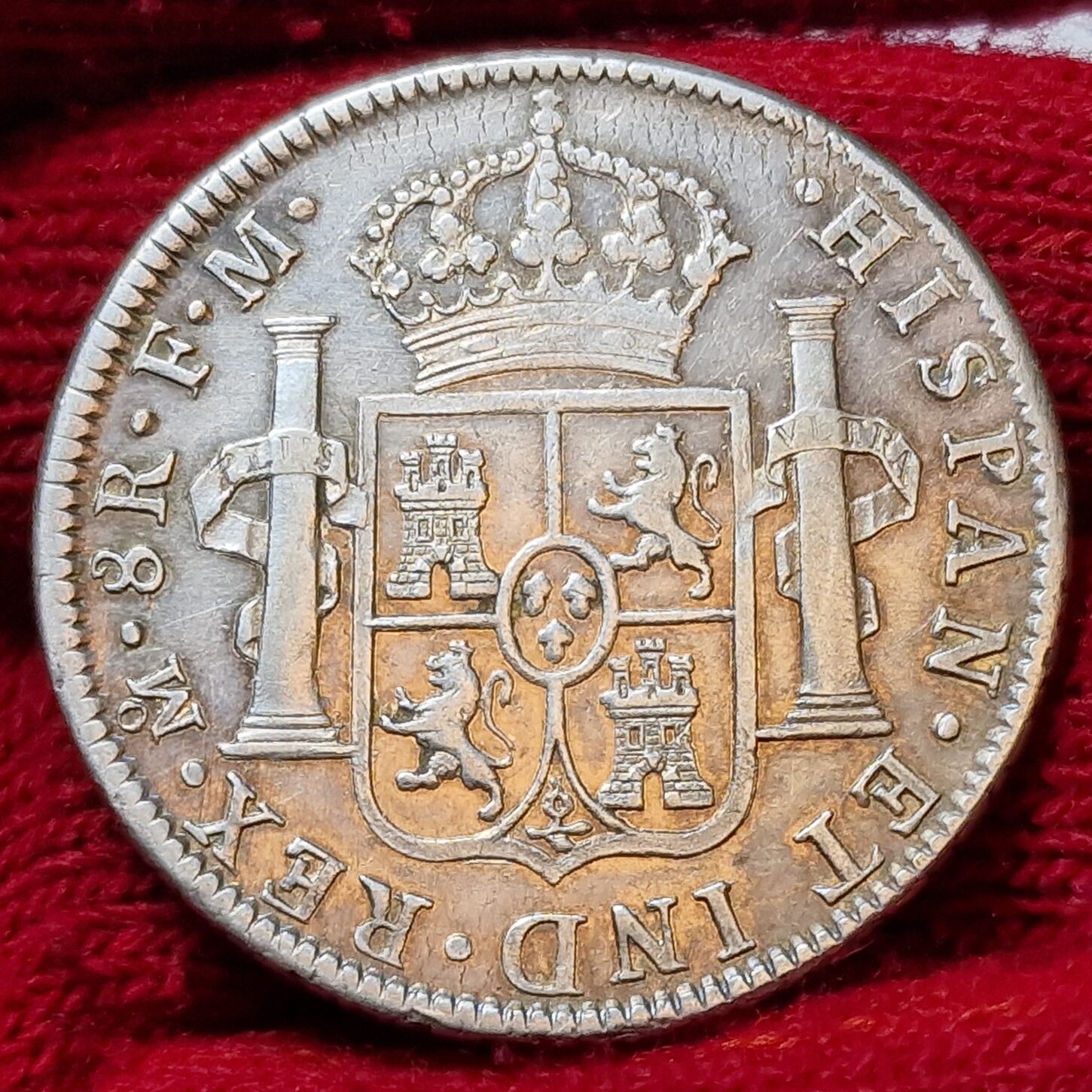 Mexico 8 Reales 1798 Karl IV. Carolus IIII.MO FM USA EF Toned | MA-Shops
