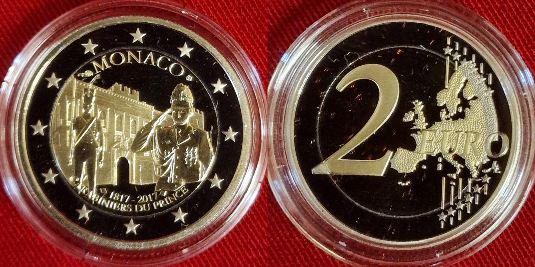 Monaco 2 Euro Gedenkmünze 2017 200 Jahre Carabinieri ...