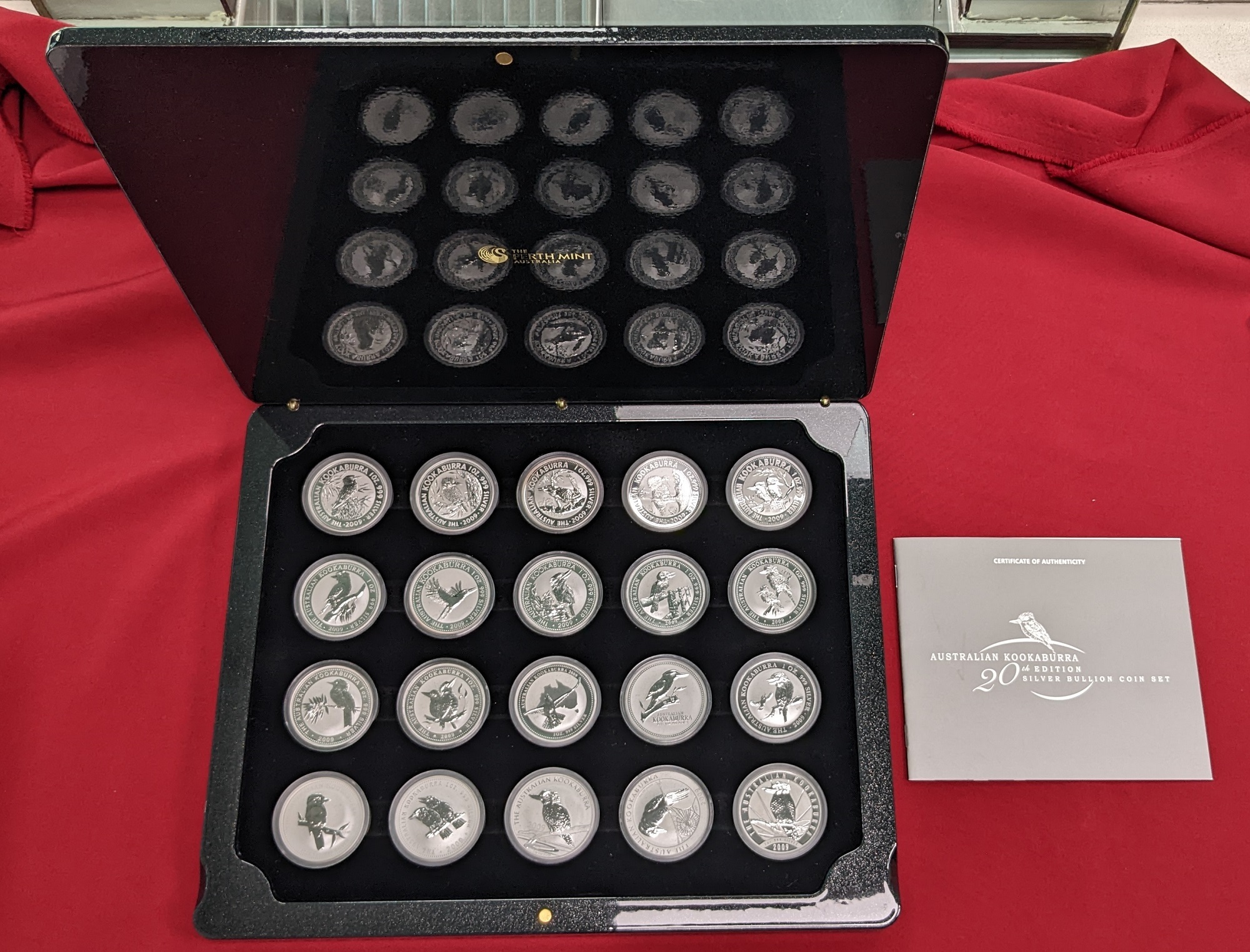 Australien 20 x 1 Dollar Silbermünzen Kookaburra Jubilee Set Jubiläums ...