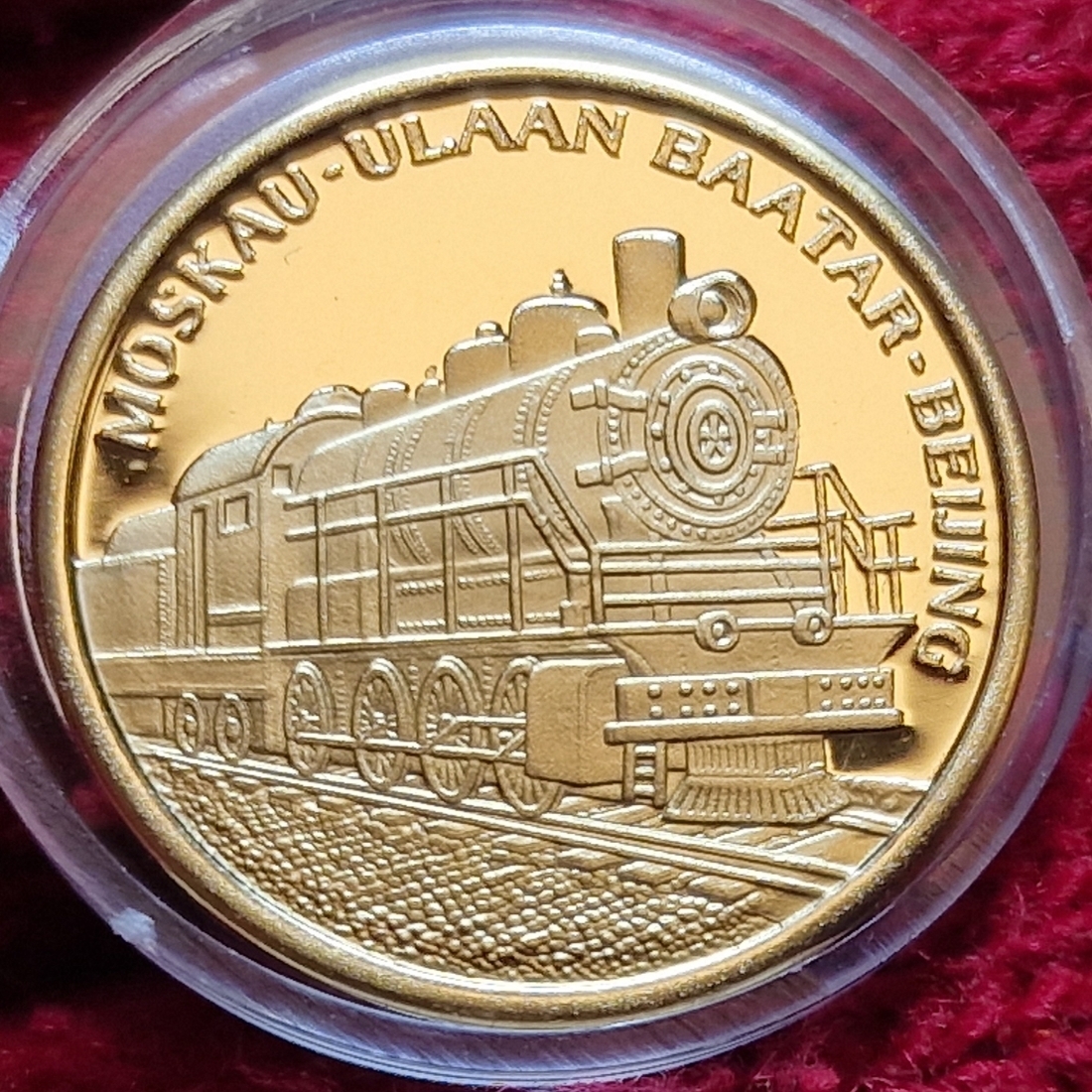 Mongolei Mongolia 1000 Togrog Tögrög Gold 1995 Moskau Ulaan Baatar ...